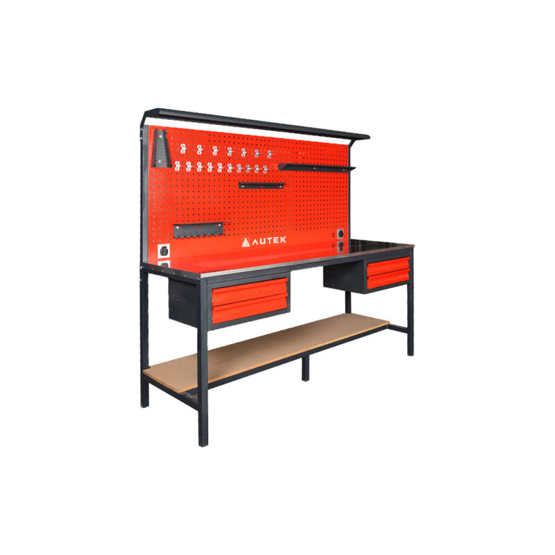 Autek Çalışma Tezgâhı 4 Çekmeceli 2m Kırmızı - Autek Hidrolik Hırdavat ...
